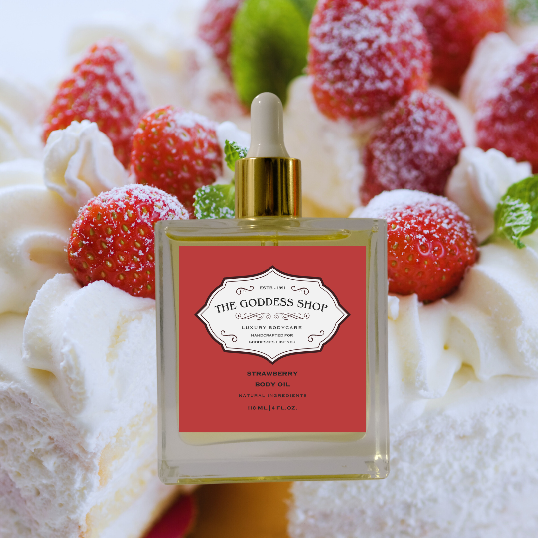 Strawberry Shortcake Body Oil | The Goddess Shop Co