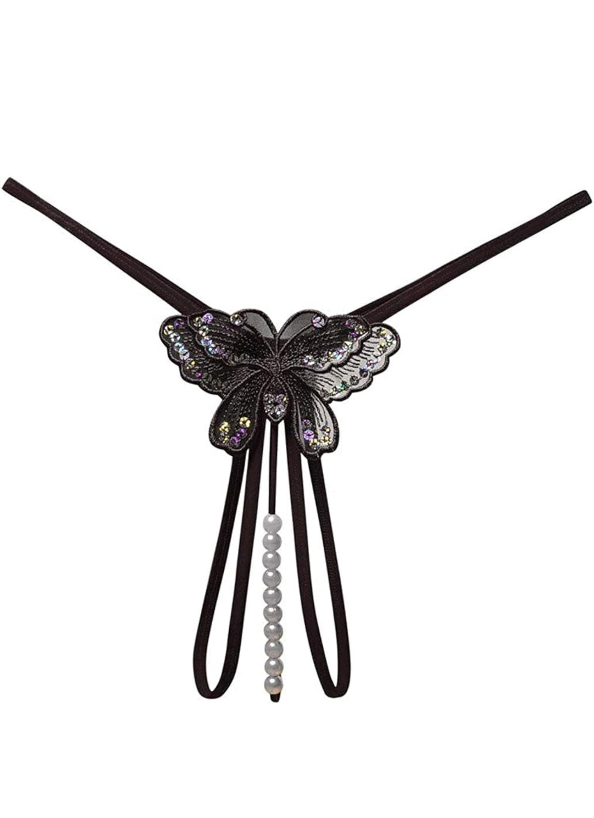 G String Lingerie | Butterfly Pearls | Thong | The Goddess Shop Co